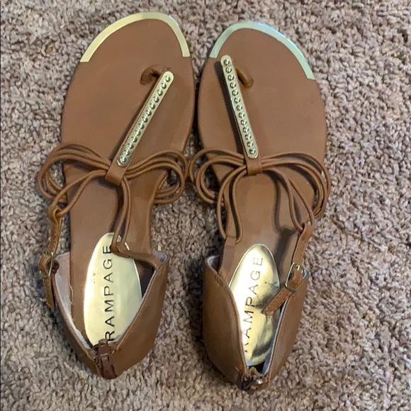 Rampage | Shoes | Brown Rampage Sandals | Poshmark